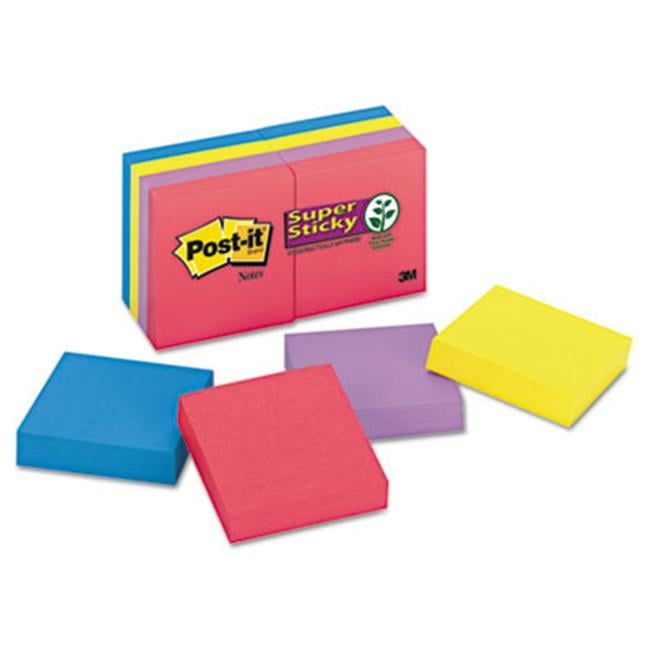 Sticky note Notes Super Sticky Pads in Jewel Pop Colors Ninety 2 x 2 ...