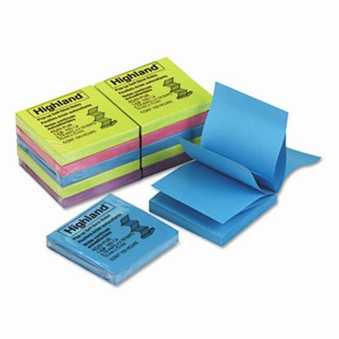 Sticky note Pop Up Memo Pad- 3 x 3- 100 Sheets - Walmart Business Supplies