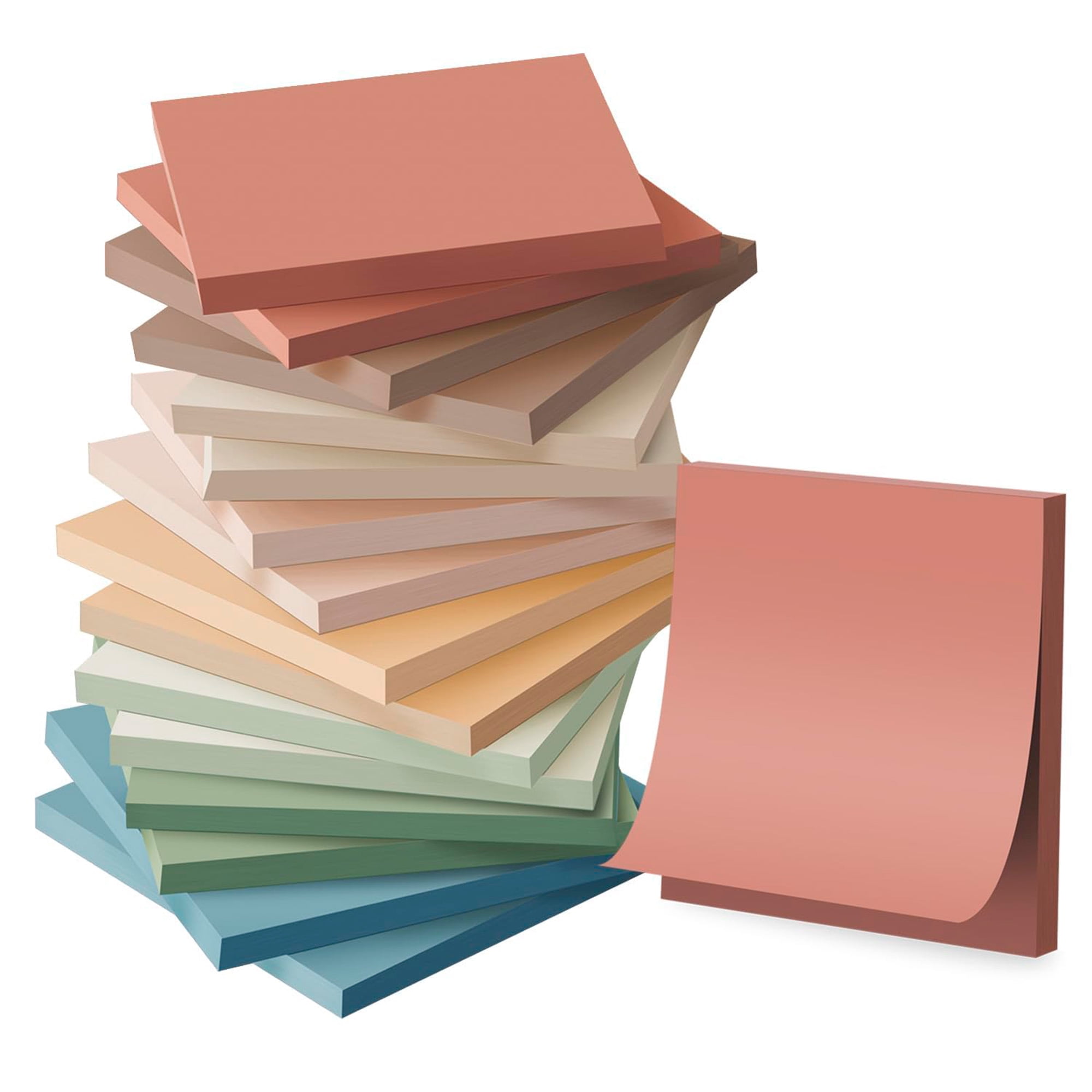 Sticky notes 3x3, 16 pack multicolor sticky pads, recyclable paper ...