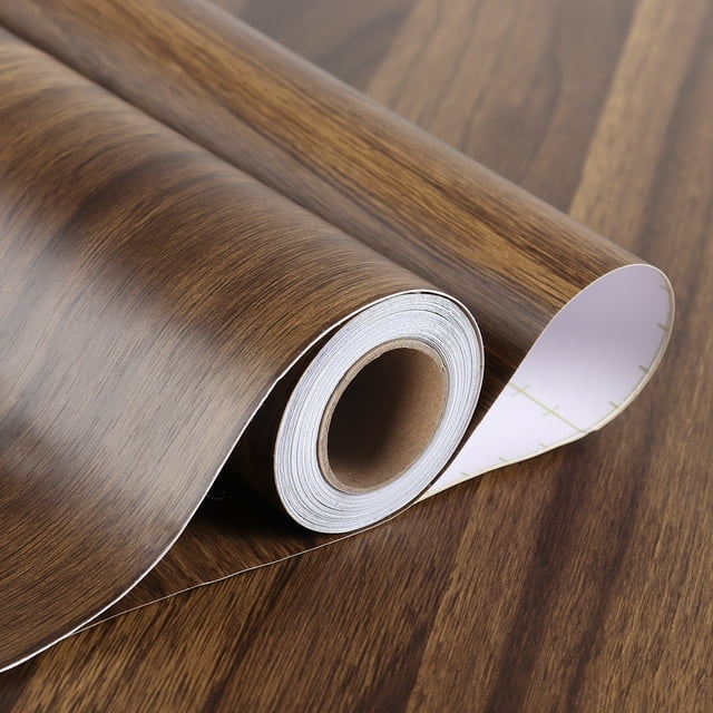 Stickyart 24"x160" Brown Wood Contact Paper Vintage Wood Grain Contact ...