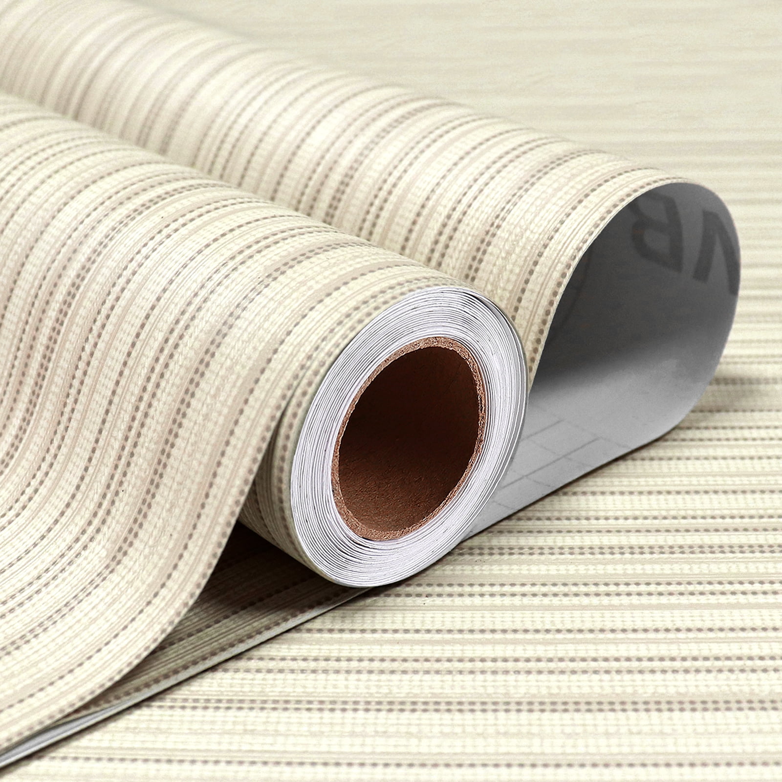 Stickyart 24"x160" Thick Beige Wallpaper Peel and Stick Modern Linen ...