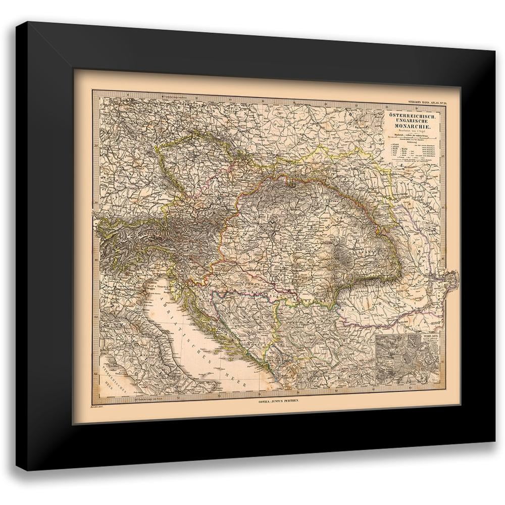 Stieler 13x12 Black Modern Framed Museum Art Print Titled - Austro ...