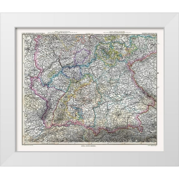 Stieler 14x12 White Modern Wood Framed Museum Art Print Titled ...