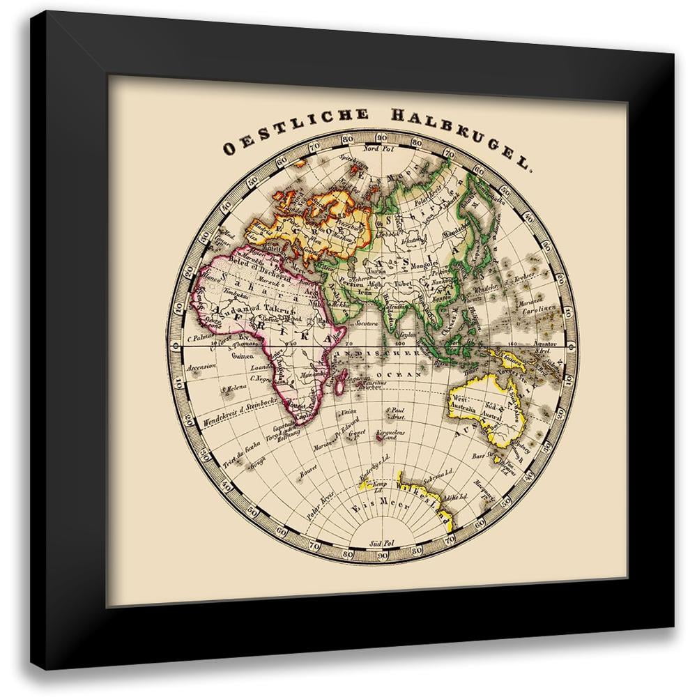 Stieler 16x15 Black Modern Framed Museum Art Print Titled - Eastern ...