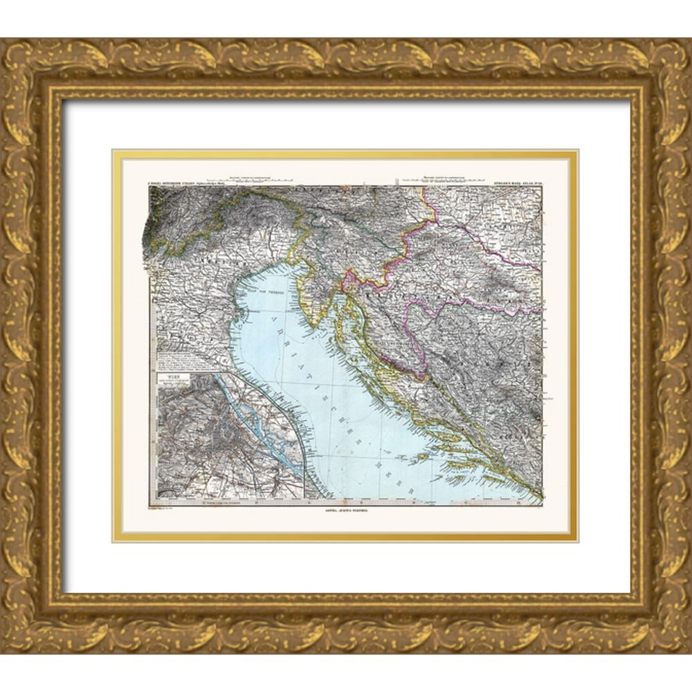 Stieler 23x20 Gold Ornate Wood Framed with Double Matting Museum Art ...