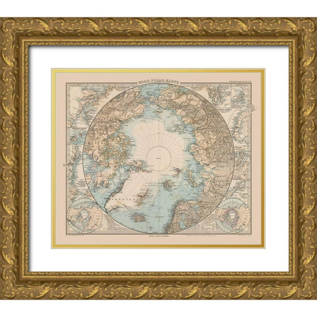 Stieler 30x26 Gold Ornate Wood Framed with Double Matting Museum Art ...