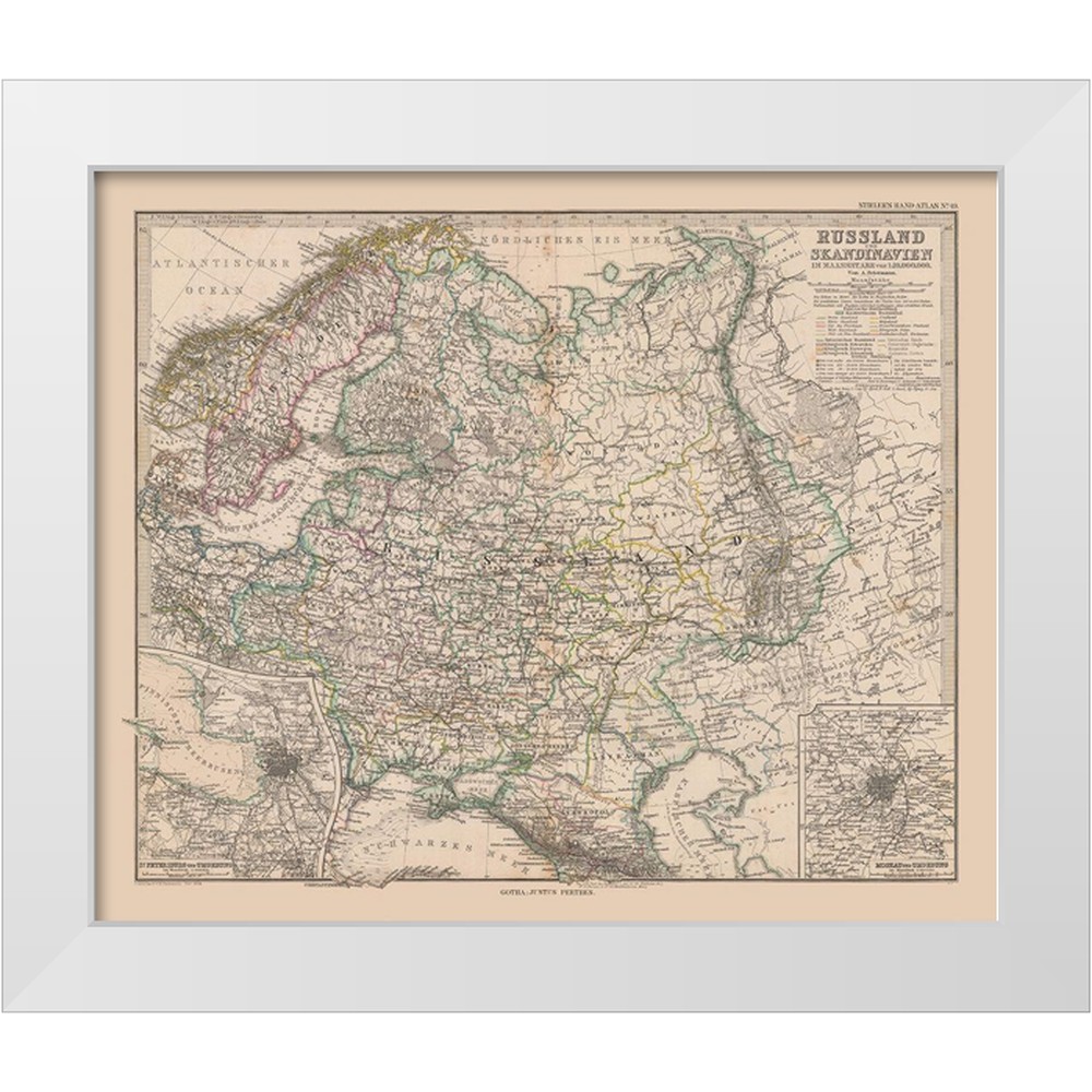 Stieler 30x26 White Modern Wood Framed Museum Art Print Titled ...