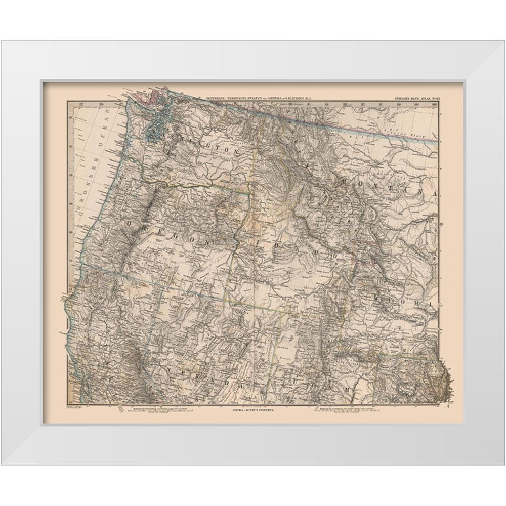 Stieler 31x26 White Modern Wood Framed Museum Art Print Titled ...