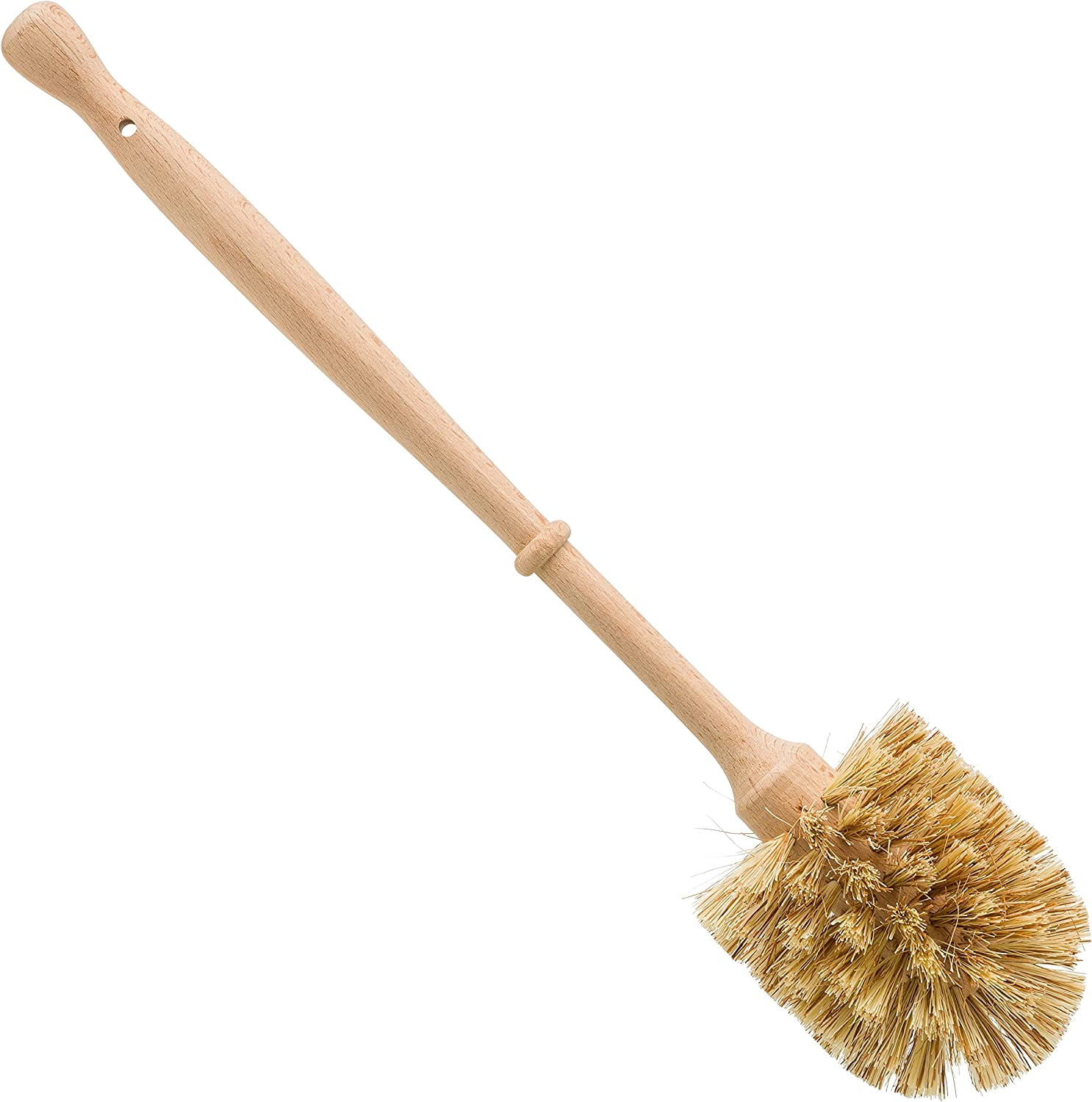 Stiff Union Fiber Toilet Brush with Untreated Beechwood Handle - 14-1/2 ...