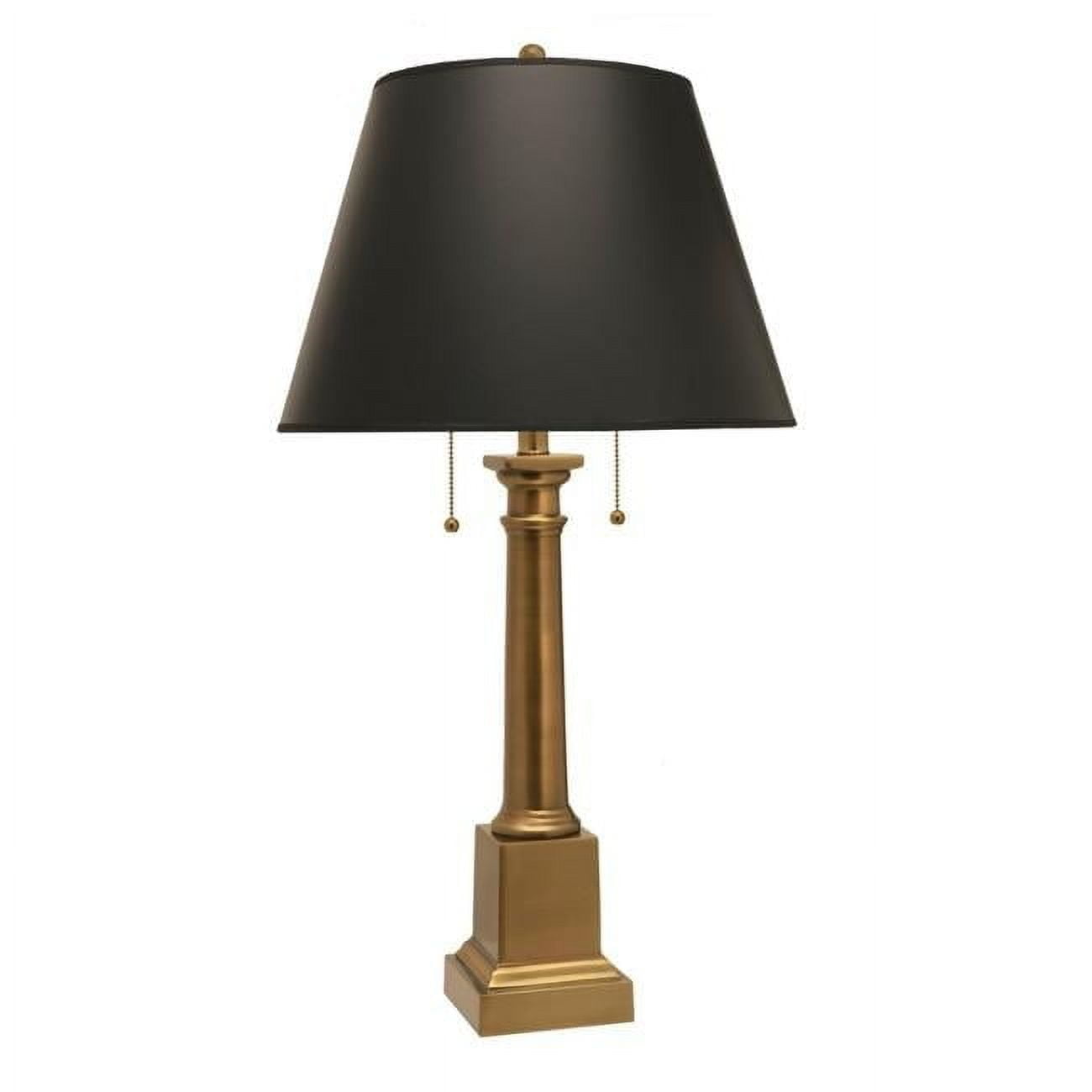 Stiffel DL-AC1584-AC1591-AB 31 in. Antique Brass Desk Lamp with Black ...
