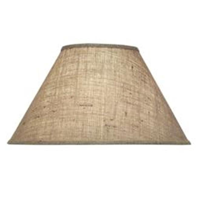 Stiffel ST8 8 x 20 x 12 in. Hardback Empire Lamp Shade, Natural Burlap ...
