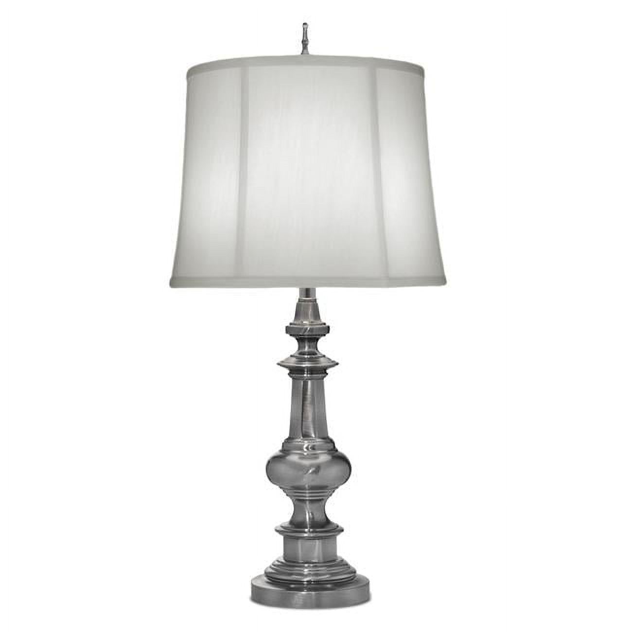 Stiffel TL-N6561-AN 33 in. Antique Nickel Table Lamp with Off White ...