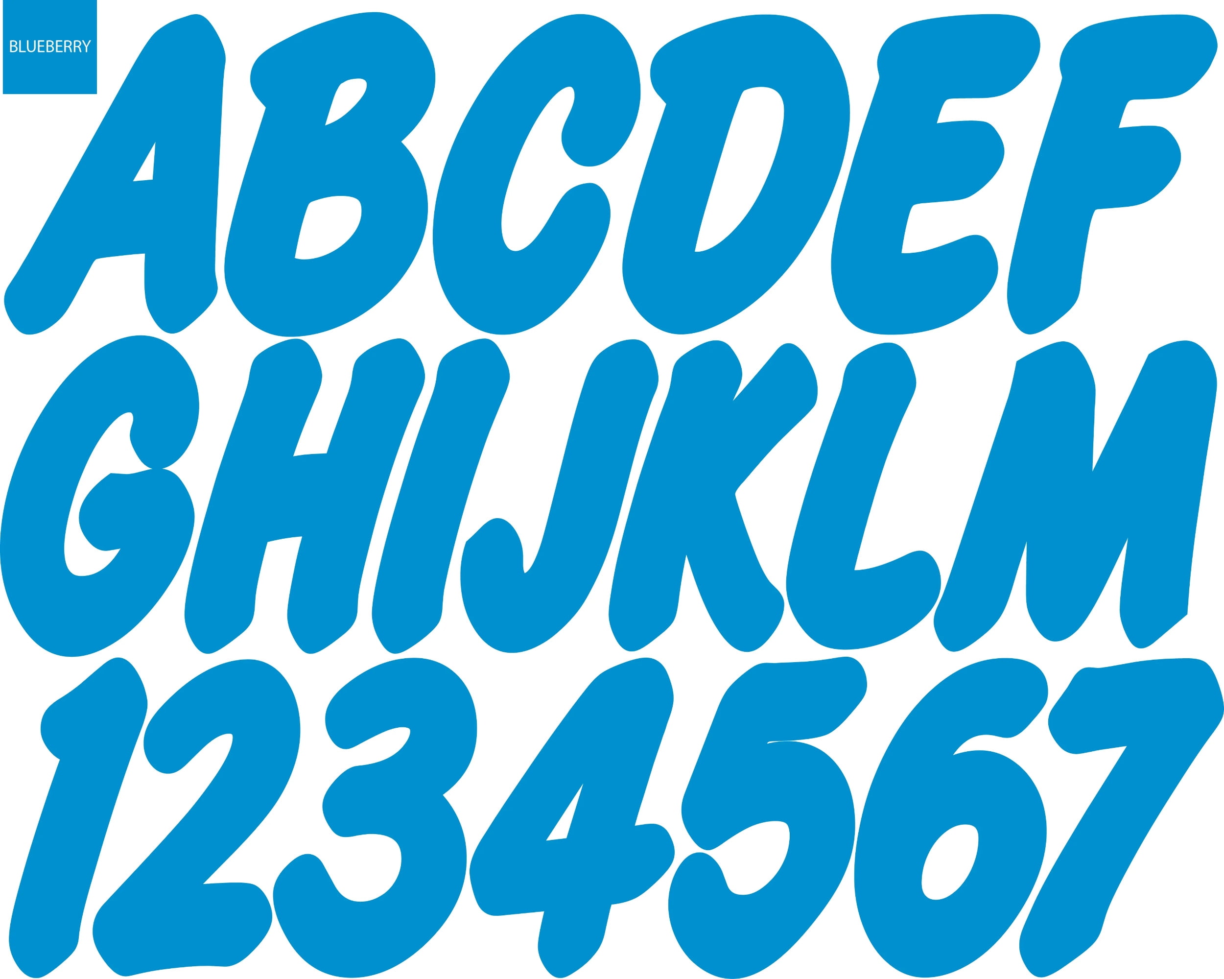 Stiffie Whip-One Blueberry Super Sticky 3" Alpha Numeric Registration ...