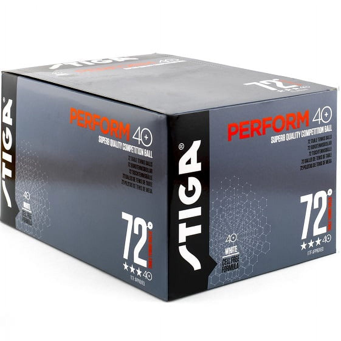 Stiga Perform 40 Table Tennis Competition Balls White, 72 Units ...