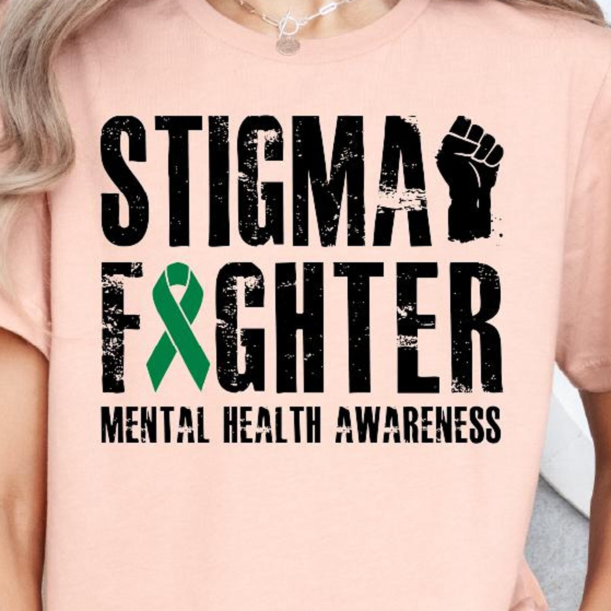 Stigma Fighter Shirt Mental Health AwarenessEnd The Stigma Tee ...