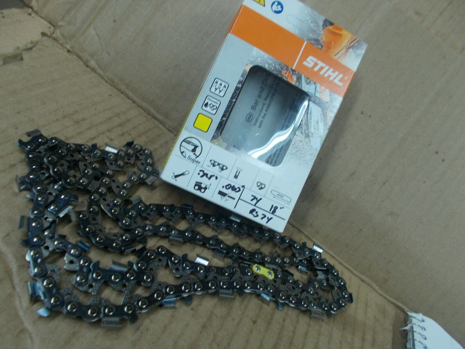 Stihl OEM 18-Inch Chainsaw Chain 26RS Full Chisel .325-Inch Pitch .063 ...