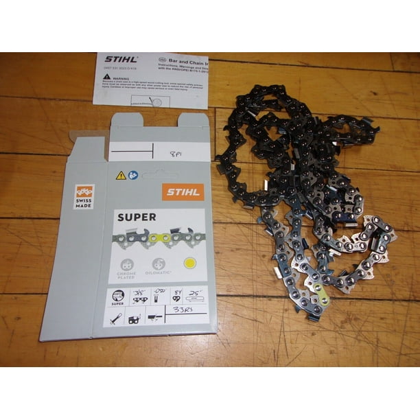 Stihl OEM 25" Full Chisel Chain 3/8" .050" 84 DL 33RS #GM-8P1 - Walmart ...