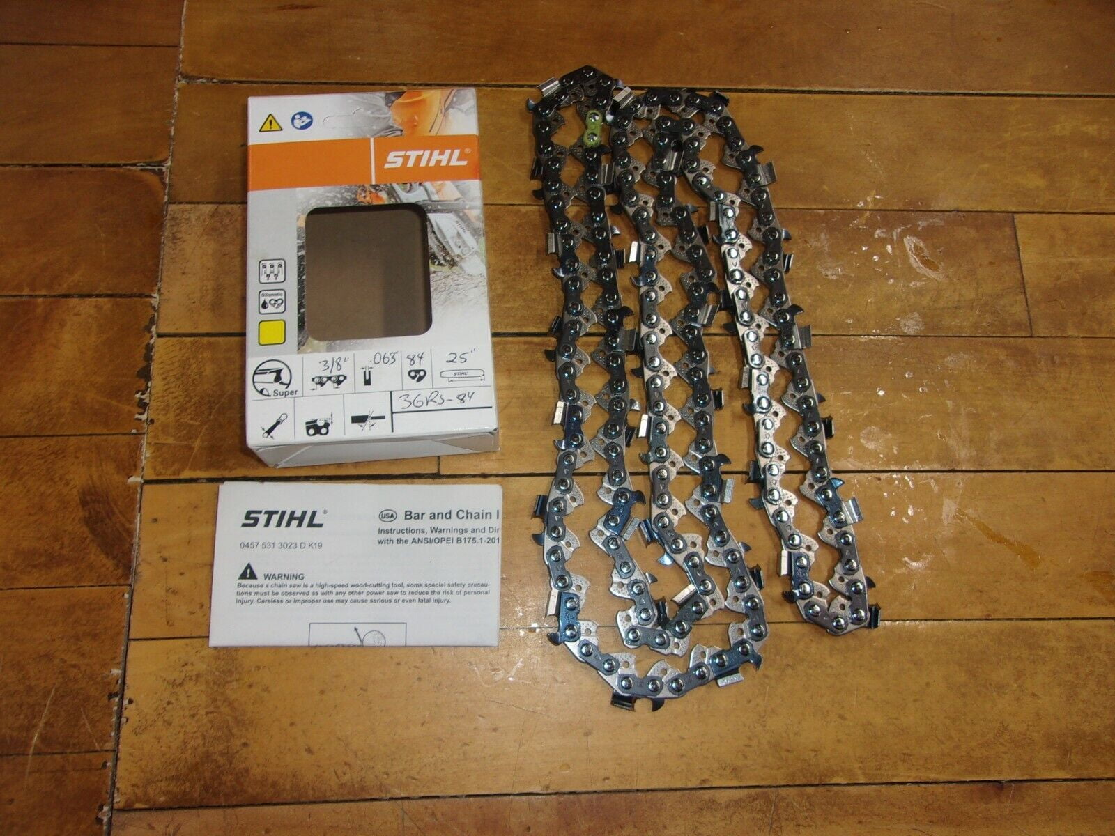 Stihl OEM Professional Chainsaw Chain 25-inch 3/8" Pitch .063" Gauge ...