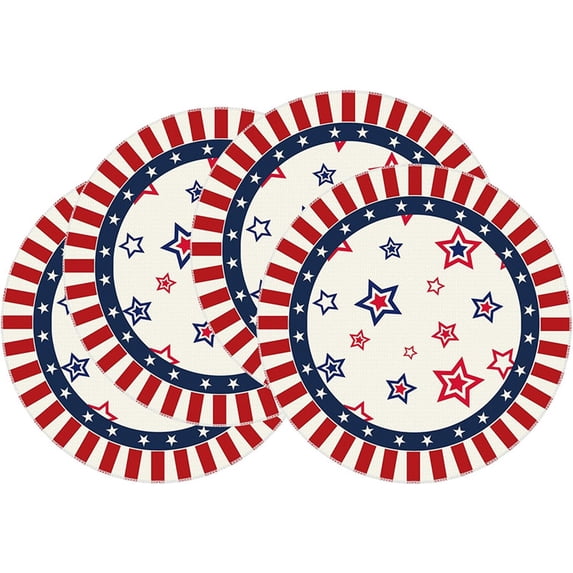 Stijggn 4th of july Decor, Red White and Blue, USA Theme, Stars and ...