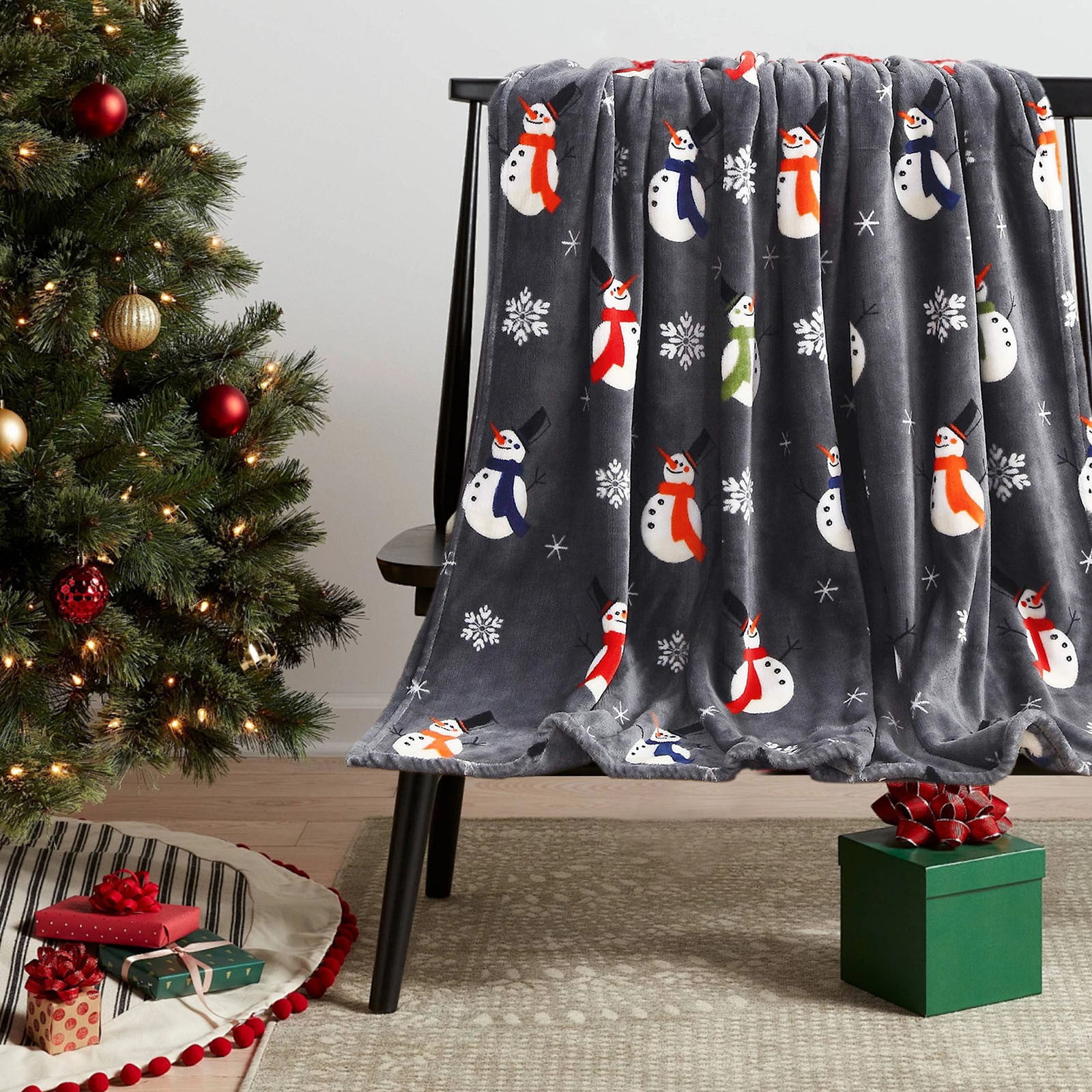 Stijggn Christmas Blanket Christmas Sherpa Throw Blanket Decoration ...
