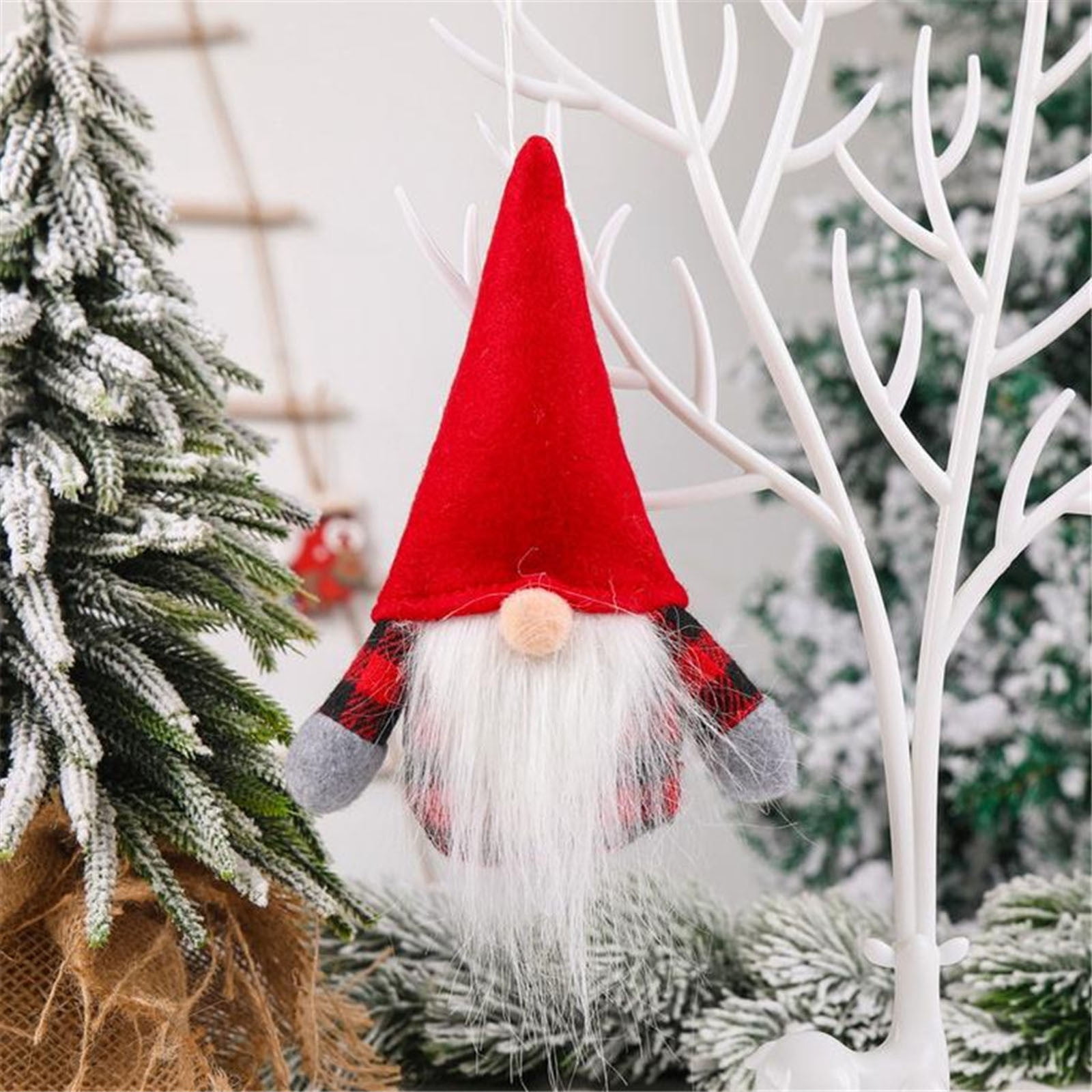 Stijggn Christmas Gnomes Plush Decorations Christmas Ornaments Handmade ...
