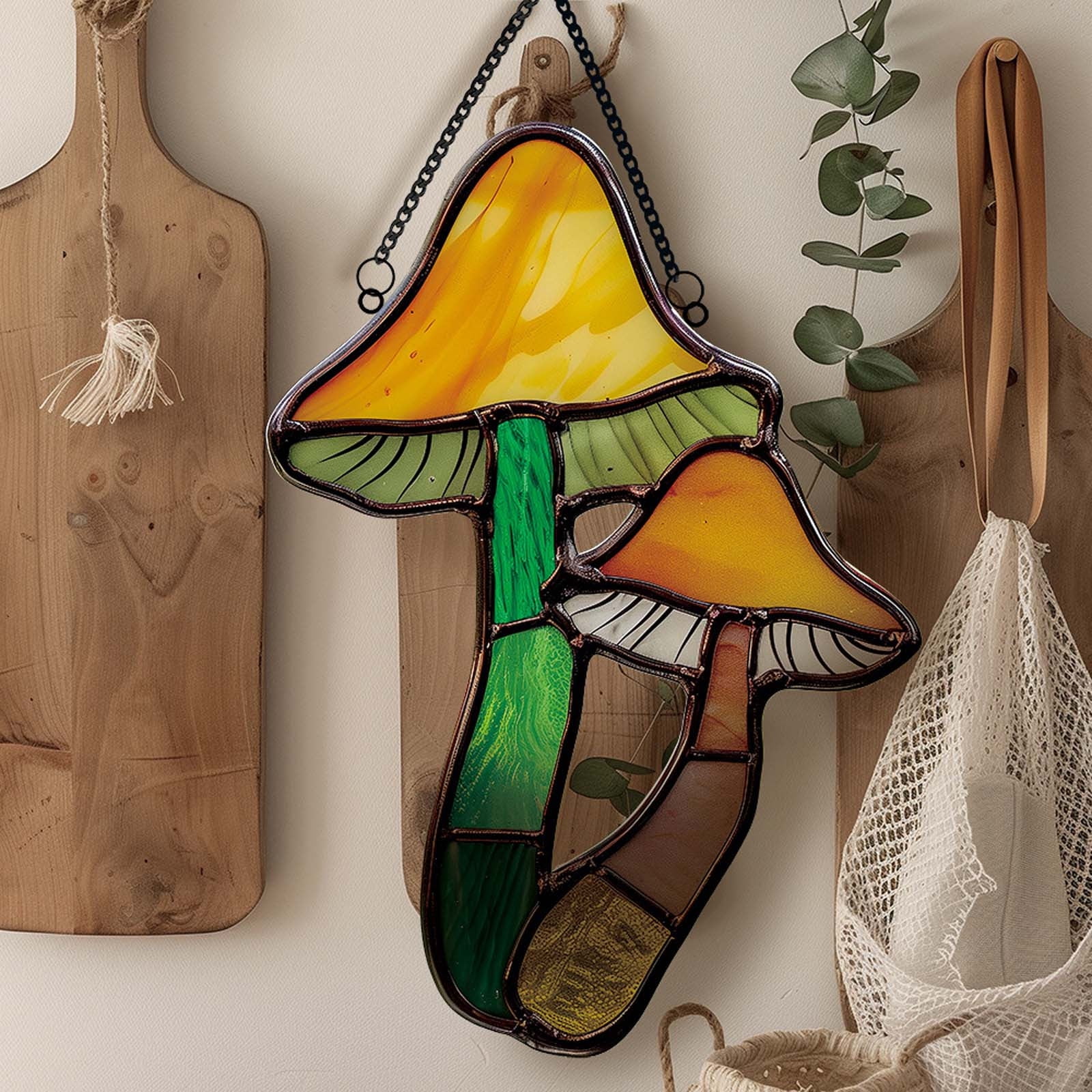 Stijggn Suncatcher Light Catcher Window Decorations Acrylic Mushroom ...