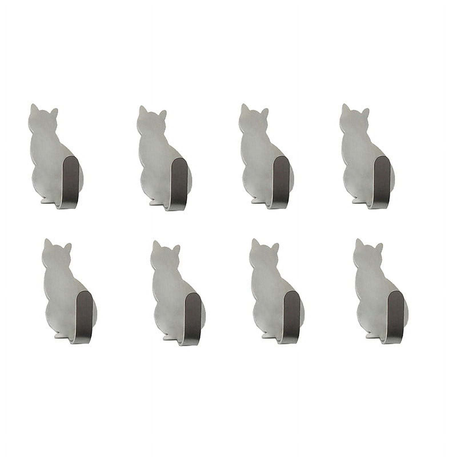 Stijggn Wall Hooks, Non-Marking Waterproof Rustproof Clear Matte Black ...
