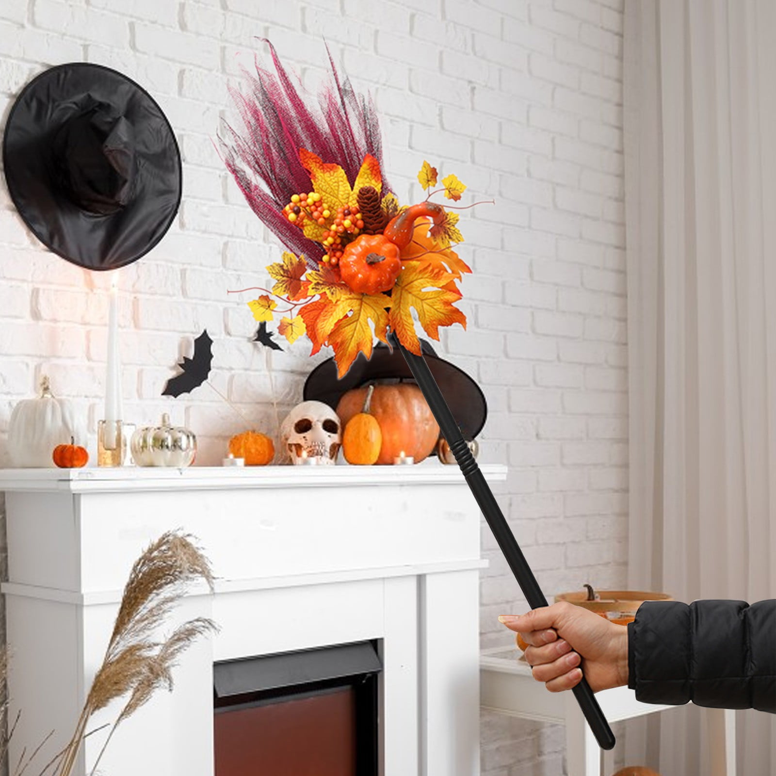 Stijggn Witches Broomstick halloween decorations outdoor Animated Light ...