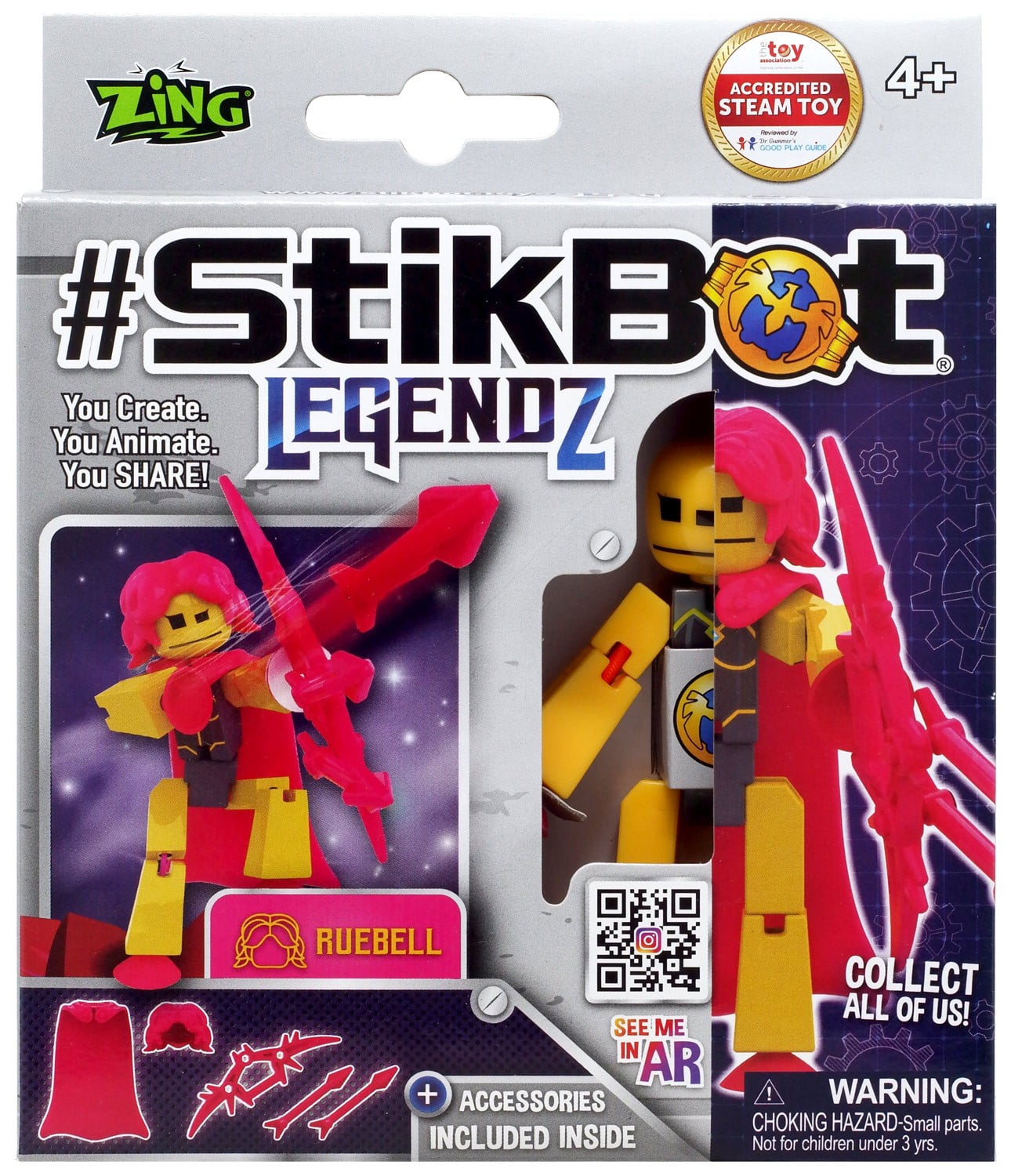 Stikbot Legendz Ruebell Figure - Walmart.com