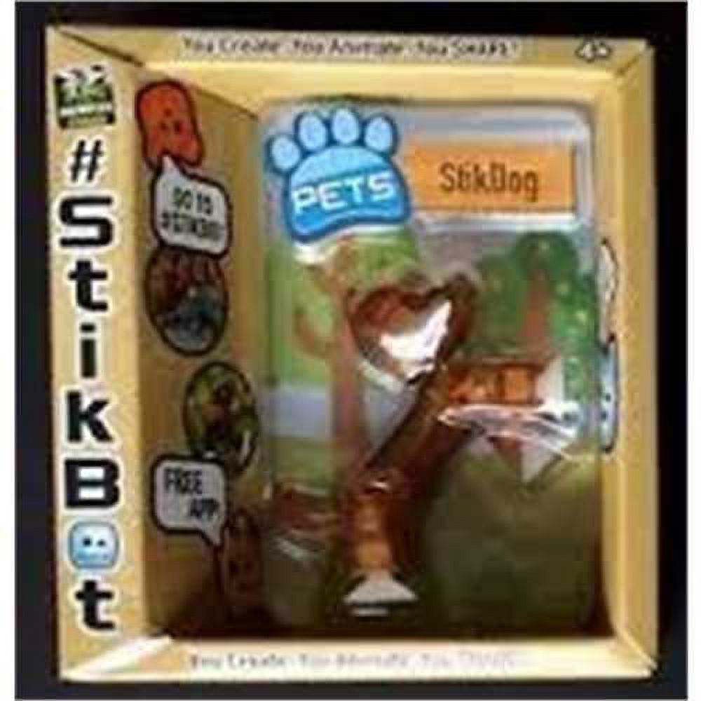Stikbot Pets - Stikdog Translucent Brown - Walmart.com