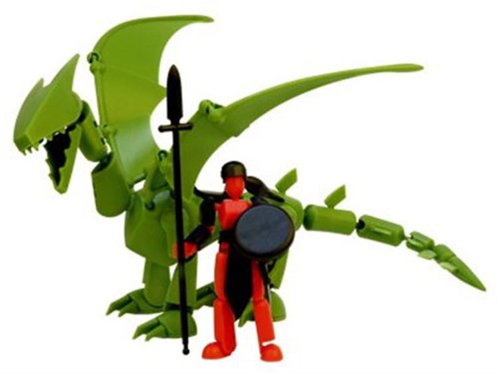 Stikfas 3" Mini Figure: Beta Female with Dragon - Walmart.com