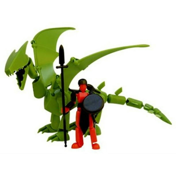 Stikfas 3" Mini Figure: Beta Female with Dragon - Walmart.com