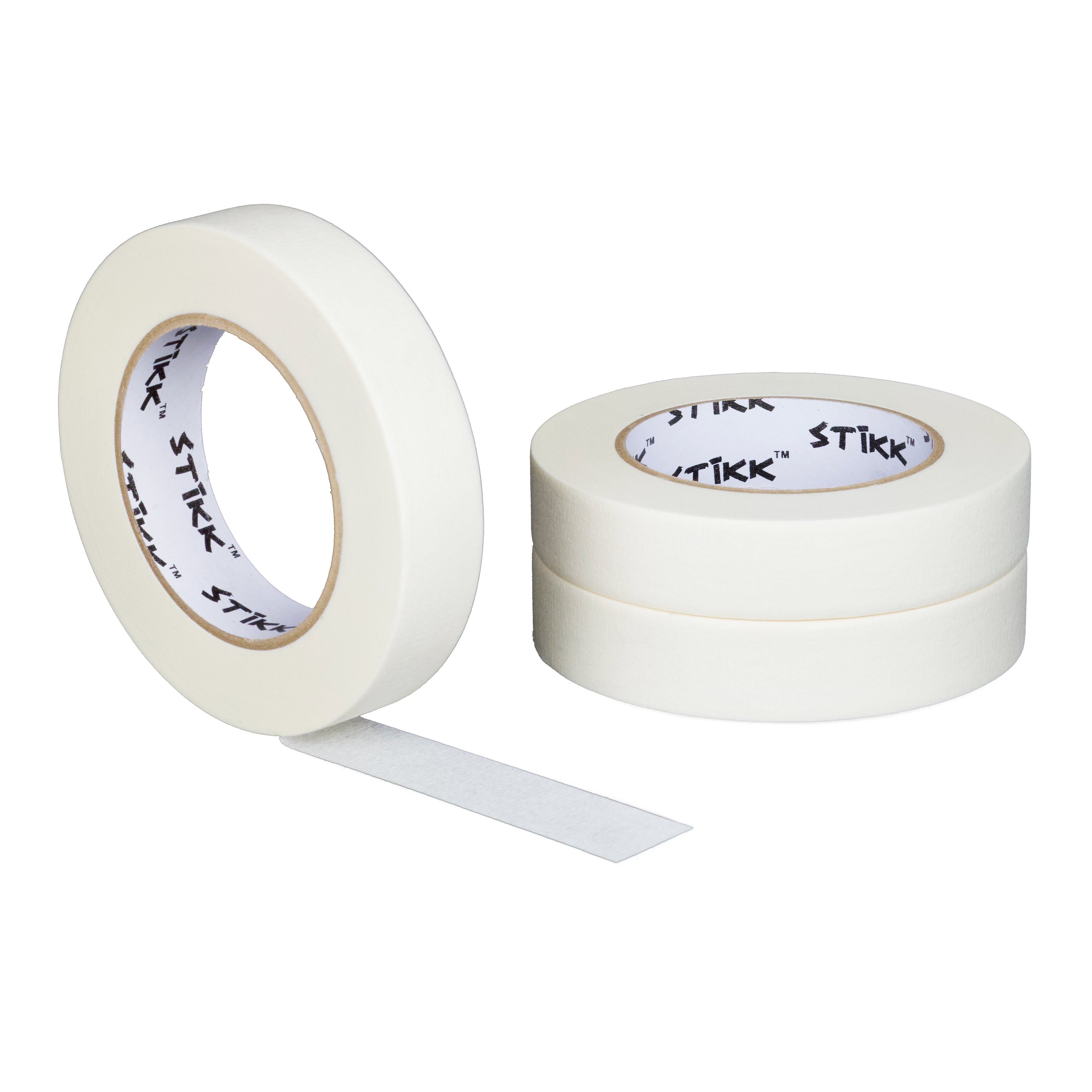 STIKK 3 Pack 1" x 60 yard White Painters Tape - 14 Day Easy Removal ...