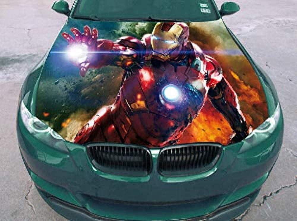 Stikka Vinyl Car Hood Full Color Graphics Decal Iron Man Tony Stark ...