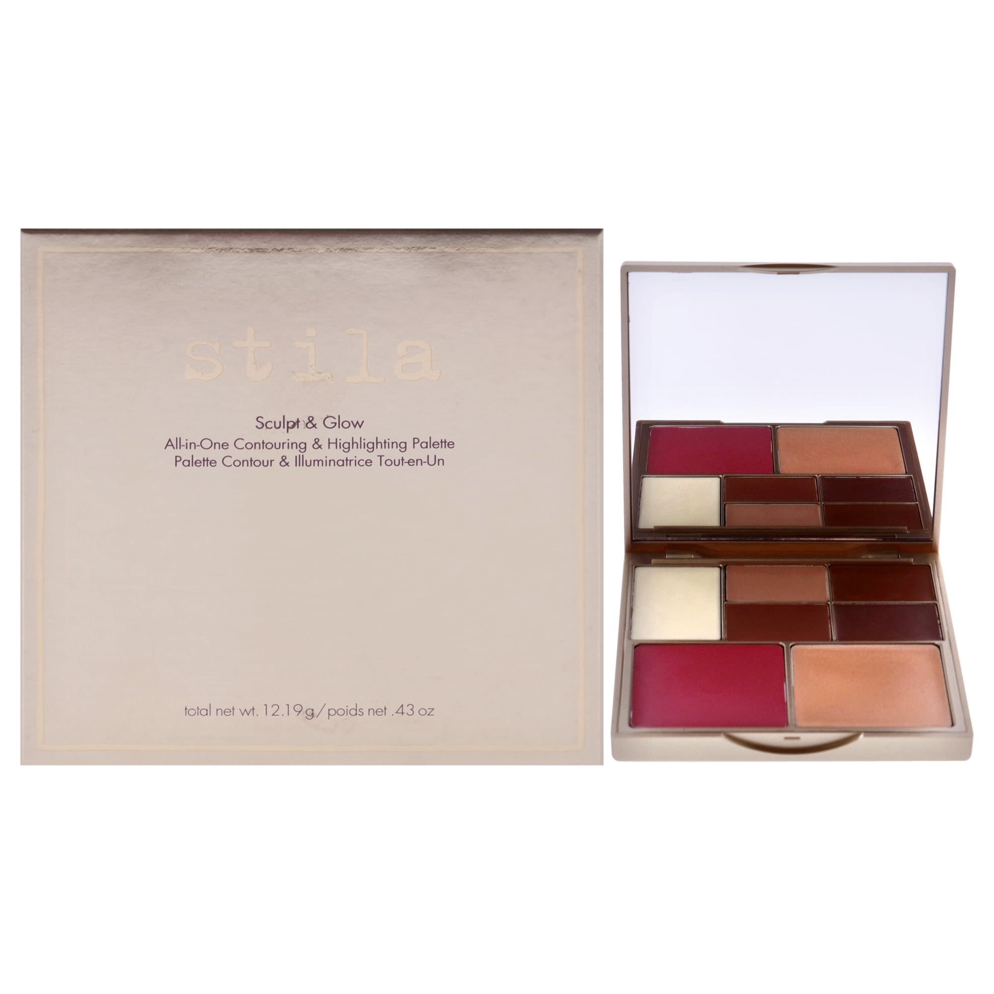 Stila Sculpt and Glow Contouring and Highlighting Palette, Lightweight ...