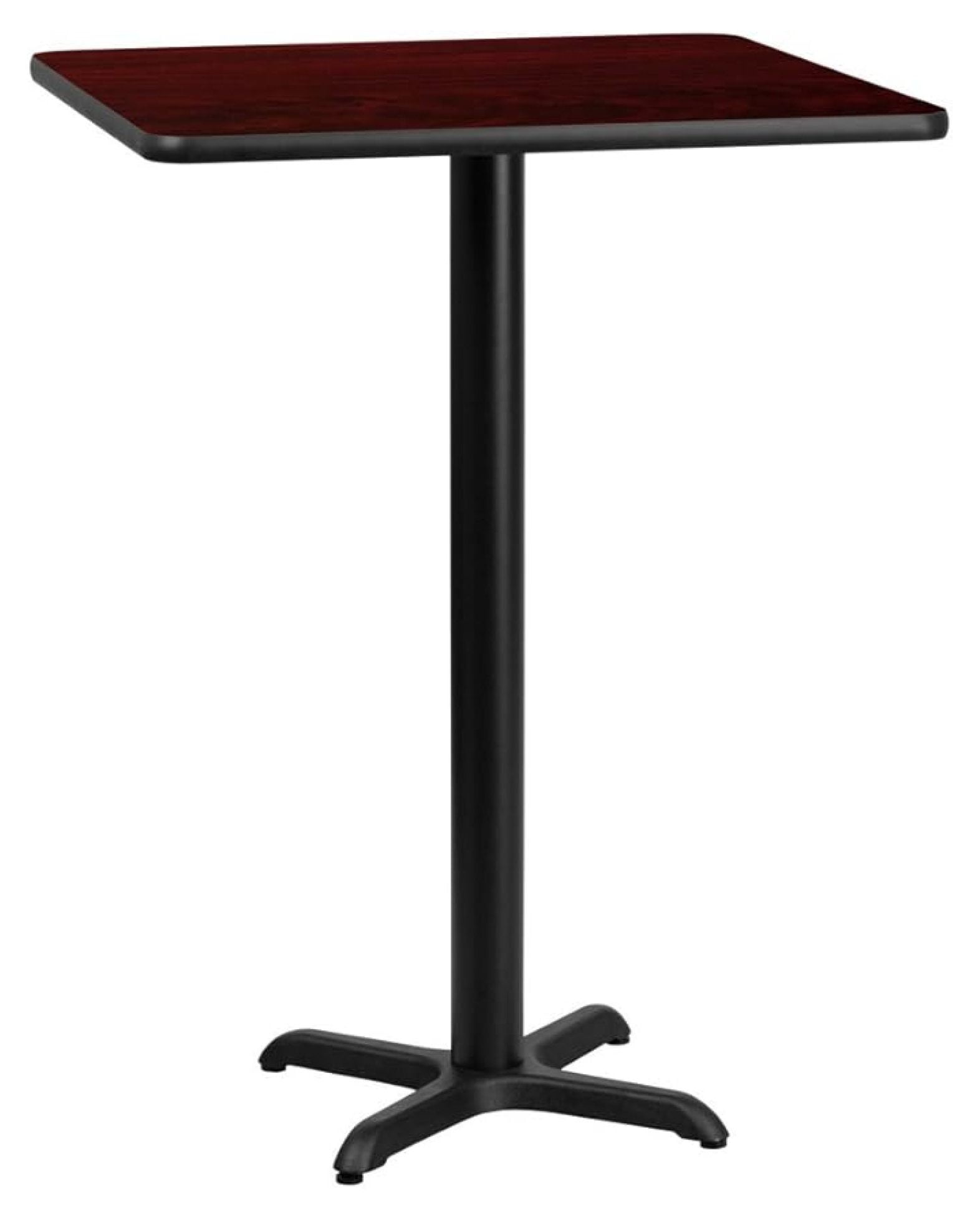 Stiles 30'' Square Mahogany Laminate Table Top with 22'' x 22'' Bar ...