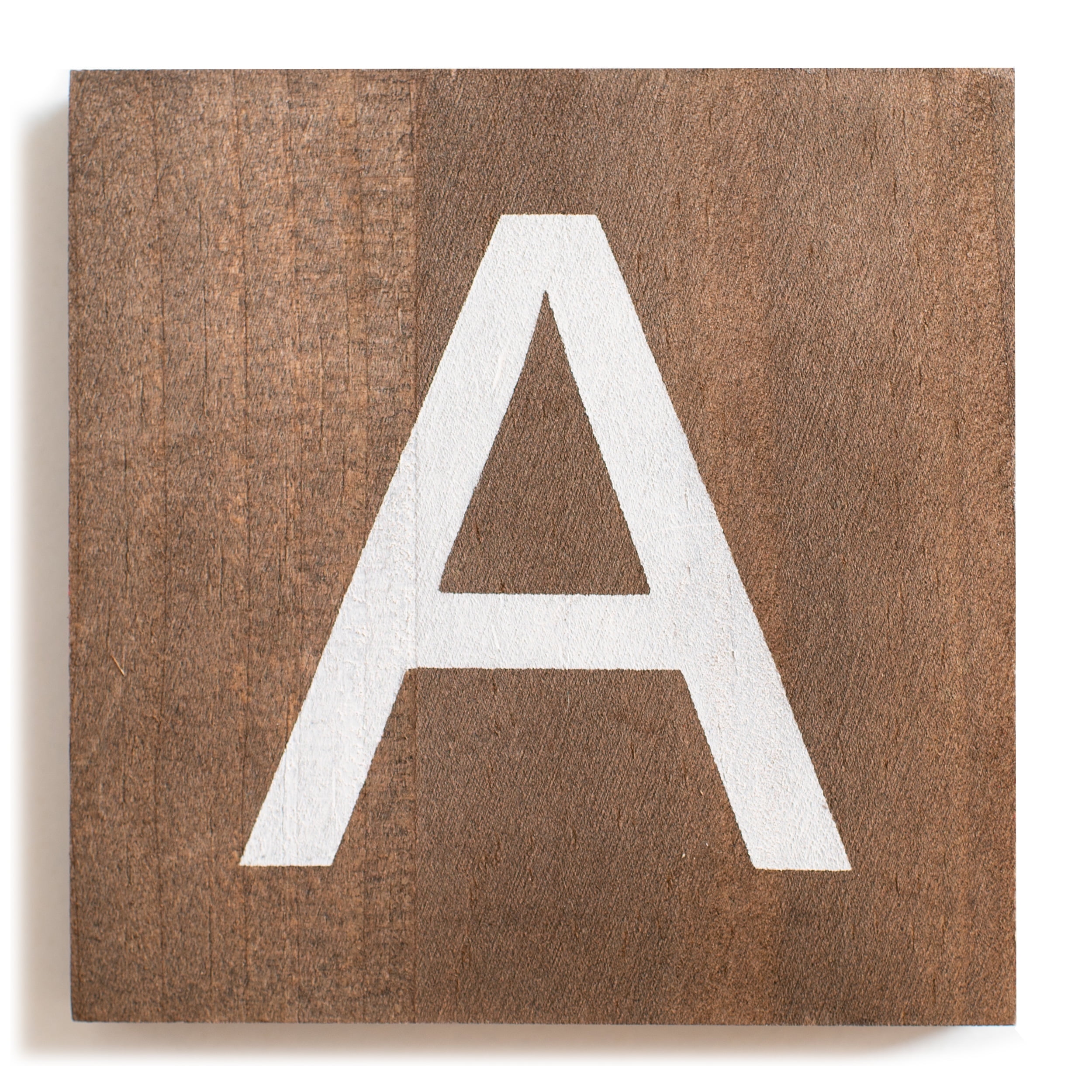 Stiles Crossword Letter Tiles, Wooden Wall Decor, 3.5 Inch, Walnut ...