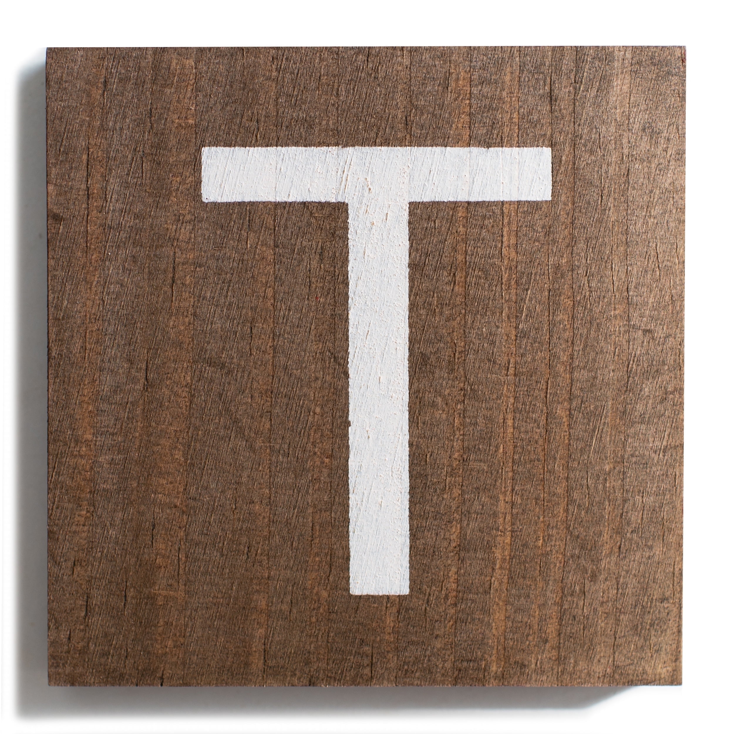 Stiles Crossword Letter Tiles, Wooden Wall Decor, 3.5 Inch, Walnut ...