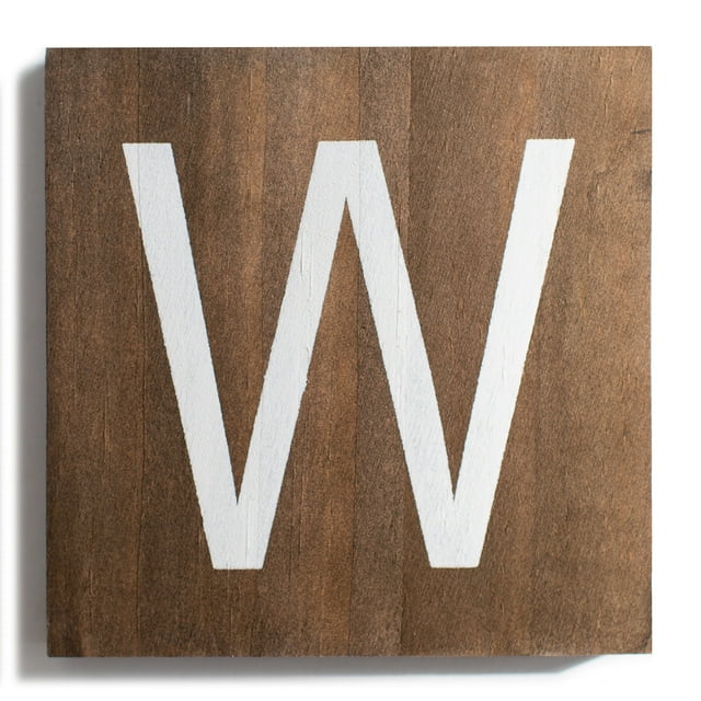 Stiles Crossword Letter Tiles, Wooden Wall Decor, 3.5 Inch, Walnut ...