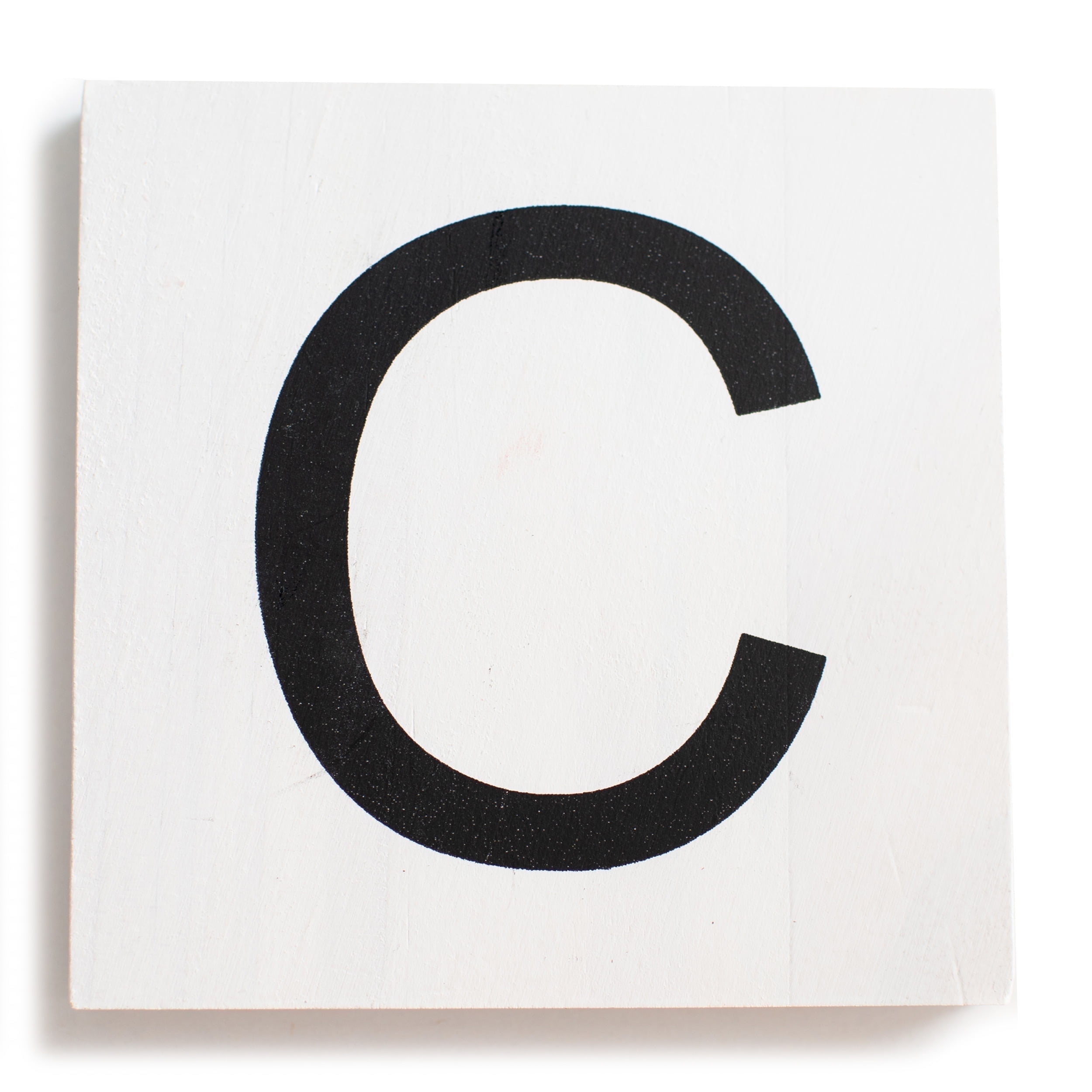 Stiles Crossword Letter Tiles, Wooden Wall Decor, 3.5 Inch, White ...