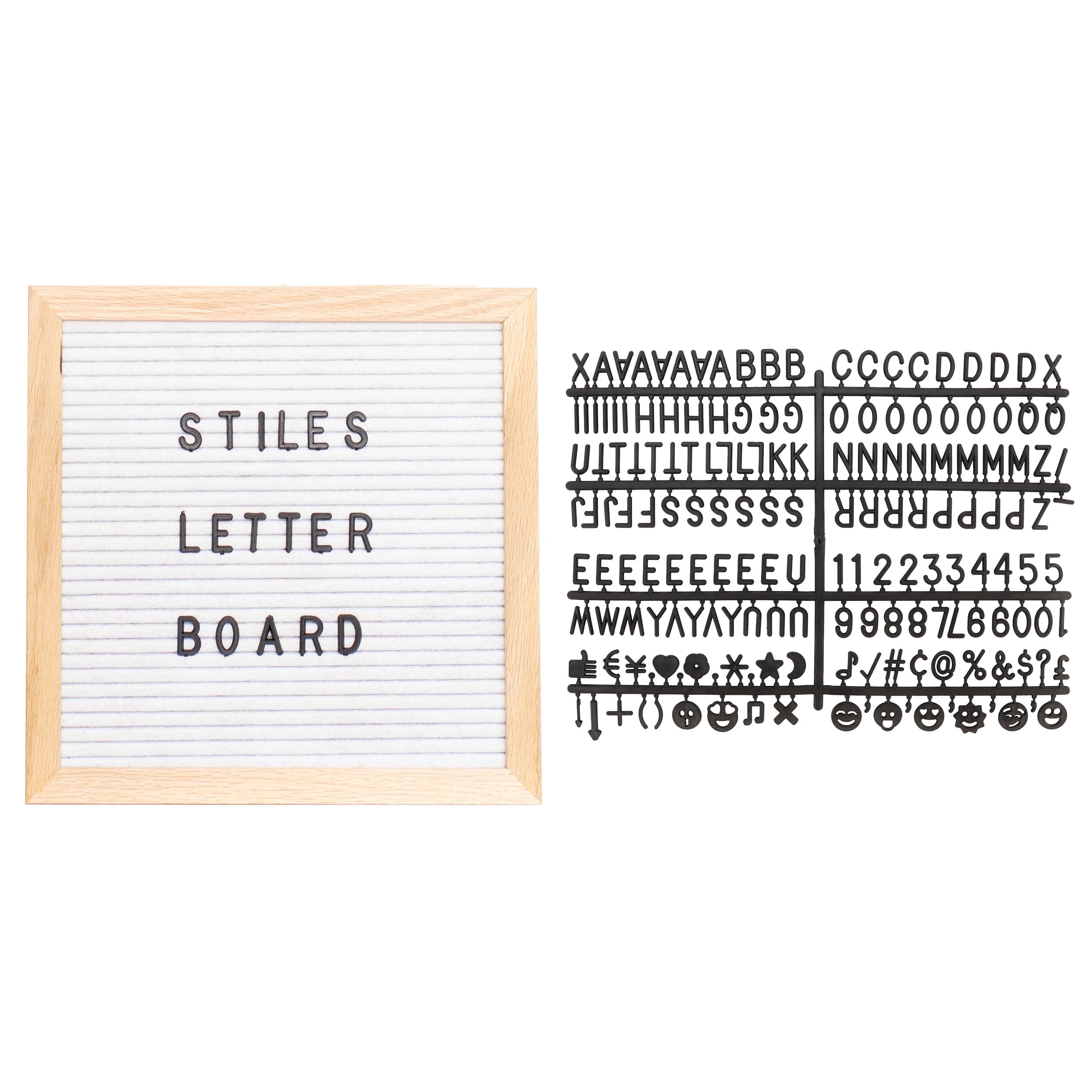 Stiles Felt Letter Board Set, Message Board with 340 Letters, Numbers ...