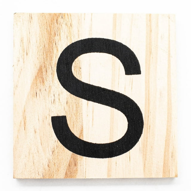 Stiles Letter Tiles, Wooden Crossword Wall Letters for Living Room ...