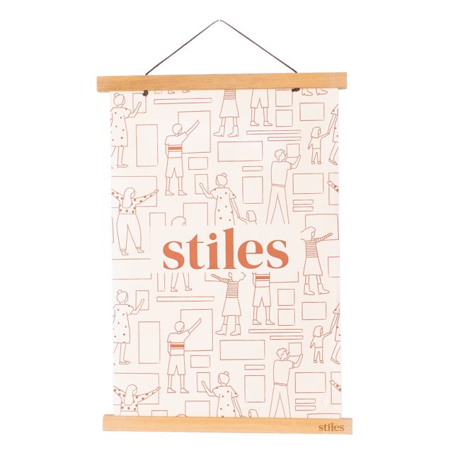 Stiles Magnetic Picture Frame, Wooden Poster Hanger with Adjustable ...