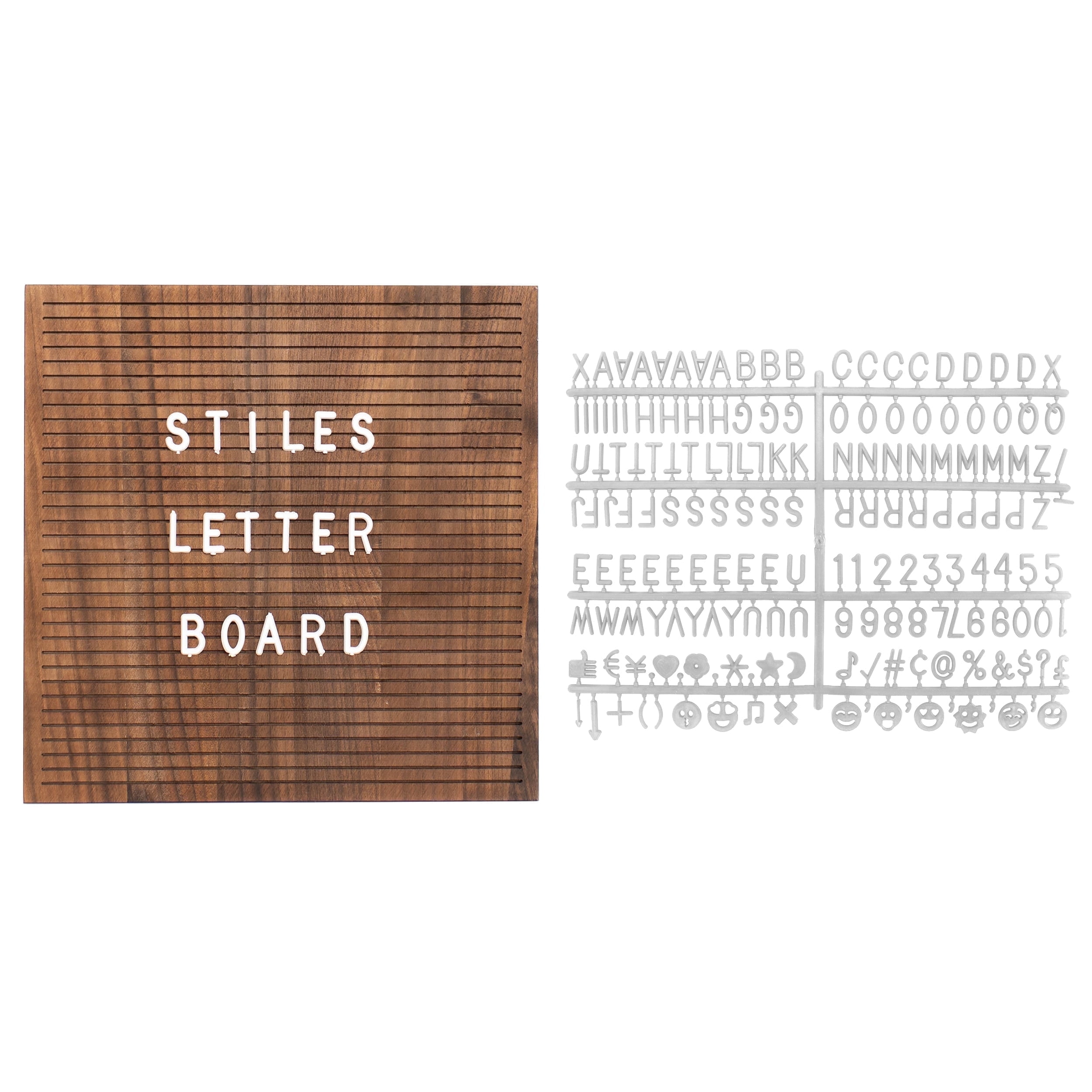 Stiles Wood Letter Board Set, Message Board with 340 Letters, Numbers ...