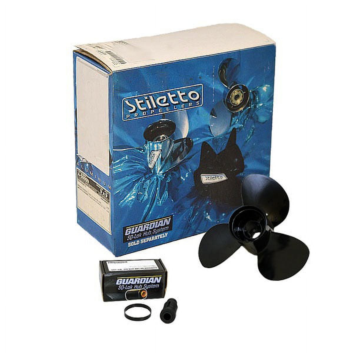 Stiletto Ariva 2.5 Boat Propeller A40909 | Honda Yamaha RH 9 x 9P ...