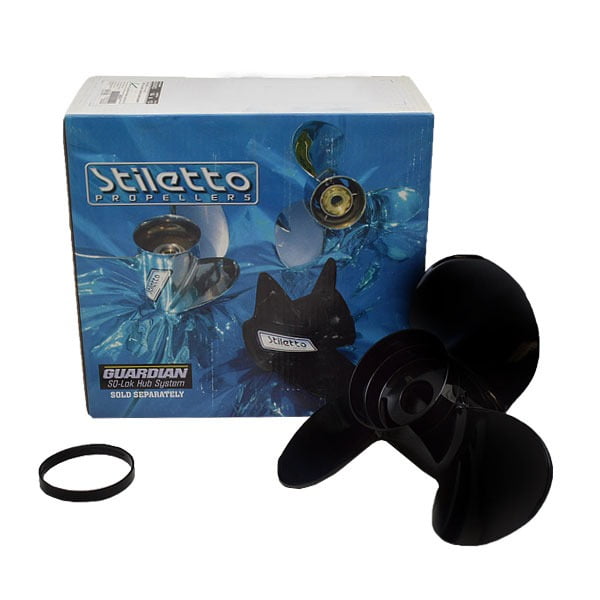 Stiletto Ariva Boat Propeller D21413 | RH Aluminum 14 x 13 P - Walmart.com