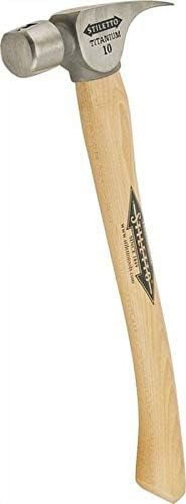 Stiletto FH10C Straight Claw Finishing Hammer 10 Oz Head Titanium Head ...