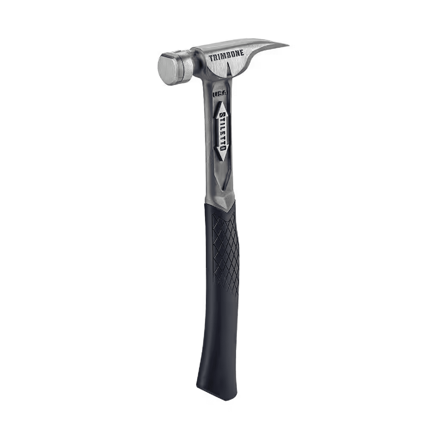 Stiletto TRMB TRIMBONE 10oz Titanium Hammer, Smooth Steel Face, Curved ...