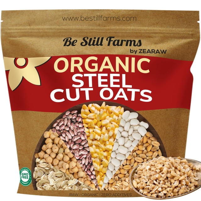Be Still Farms Steel Cut Oats ITL1 Organic Oatmeal (2.8 lb) - Irish ...