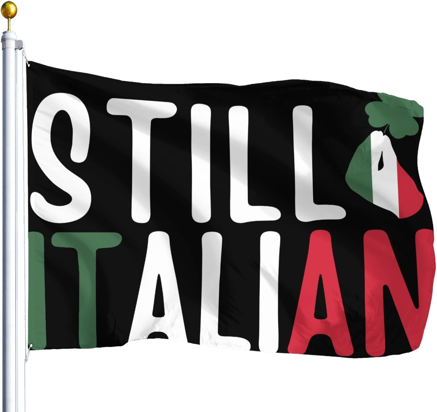 Still Italian St Patrick’s Day Pinched Hand Clover Flags 3x5 Outdoor ...